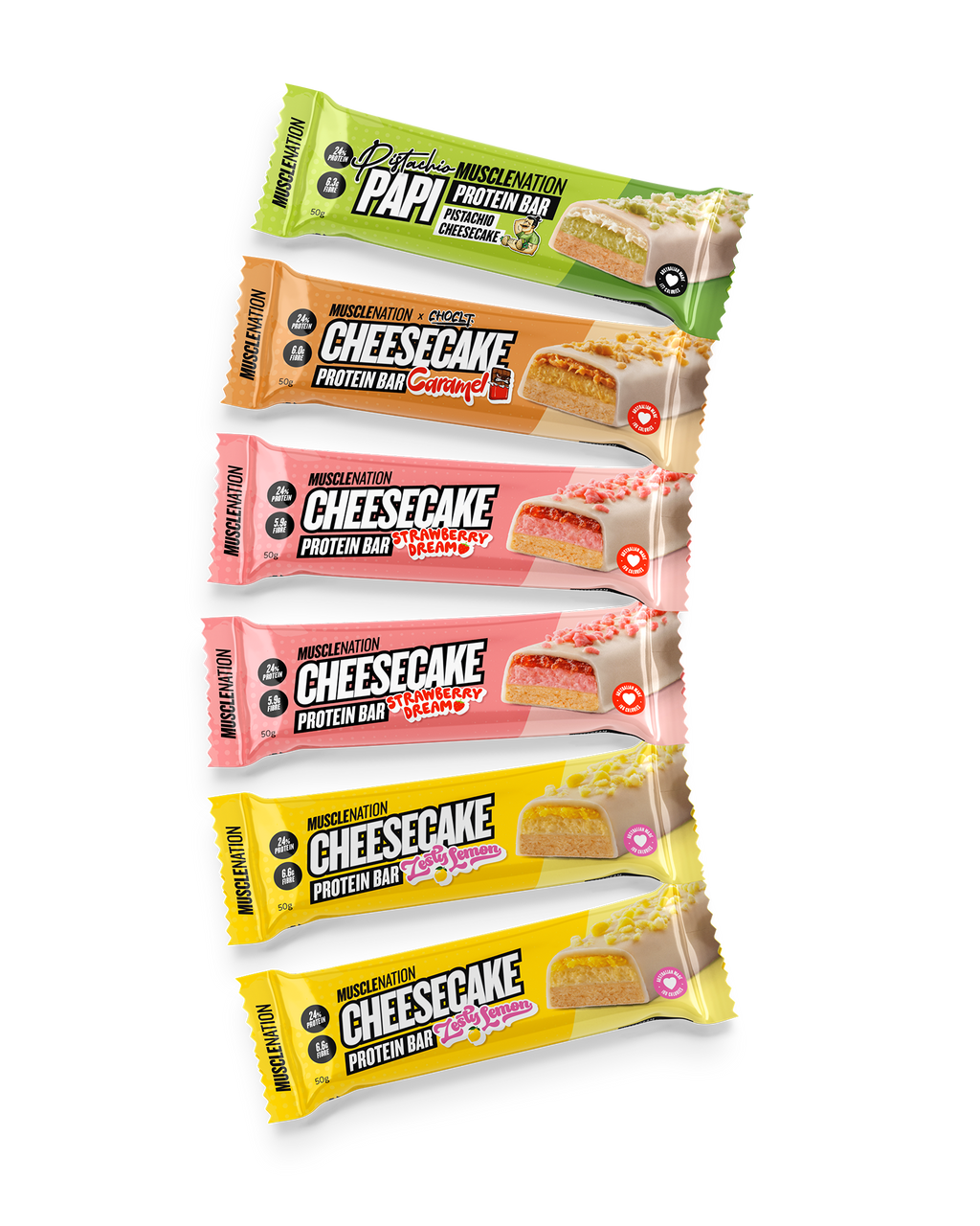 CHEESECAKE Protein Bar - Variety Pack - 6 Bars – Muscle Nation