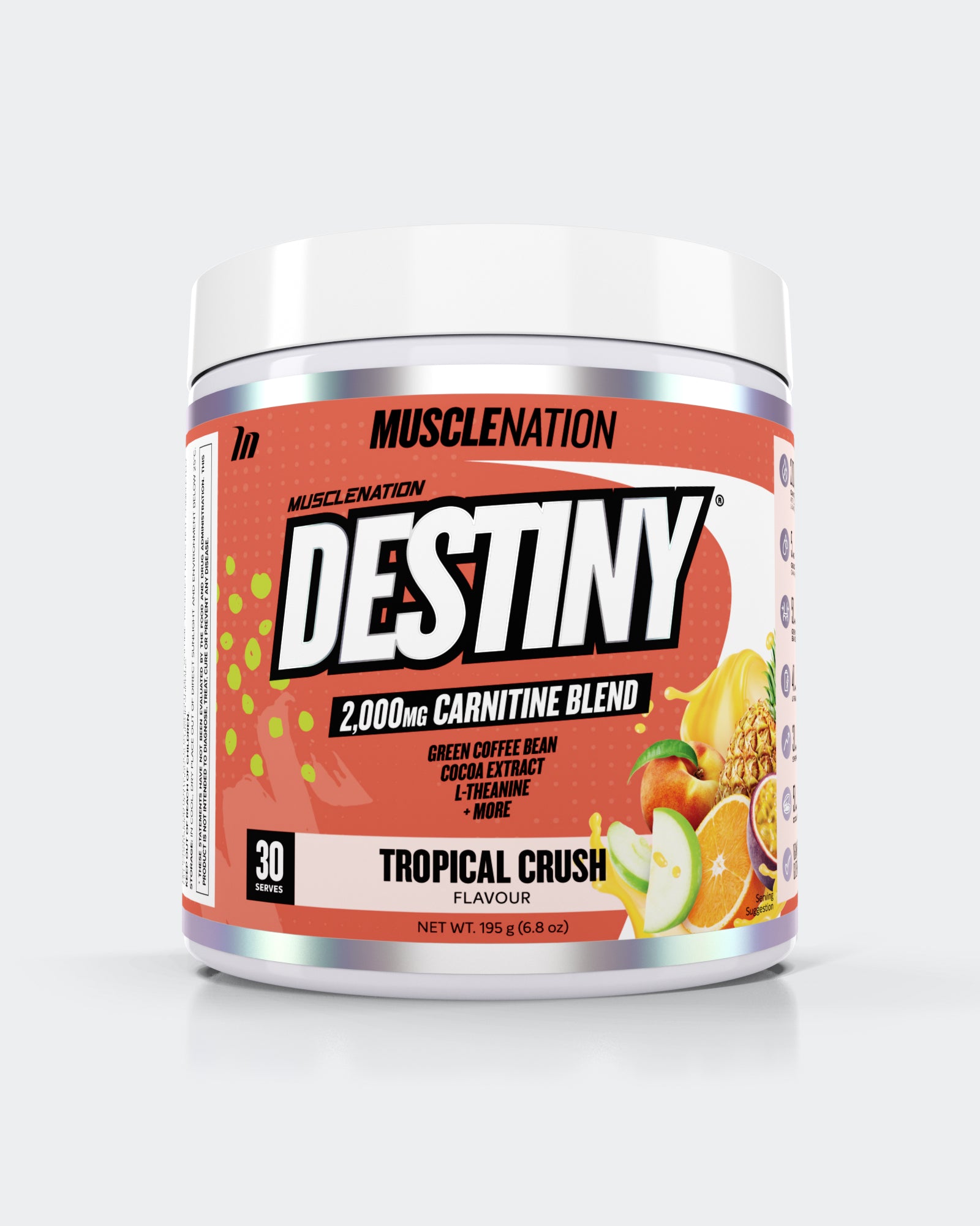DESTINY Pre Workout Burn - Tropical Crush - 30 serves - Muscle Nation