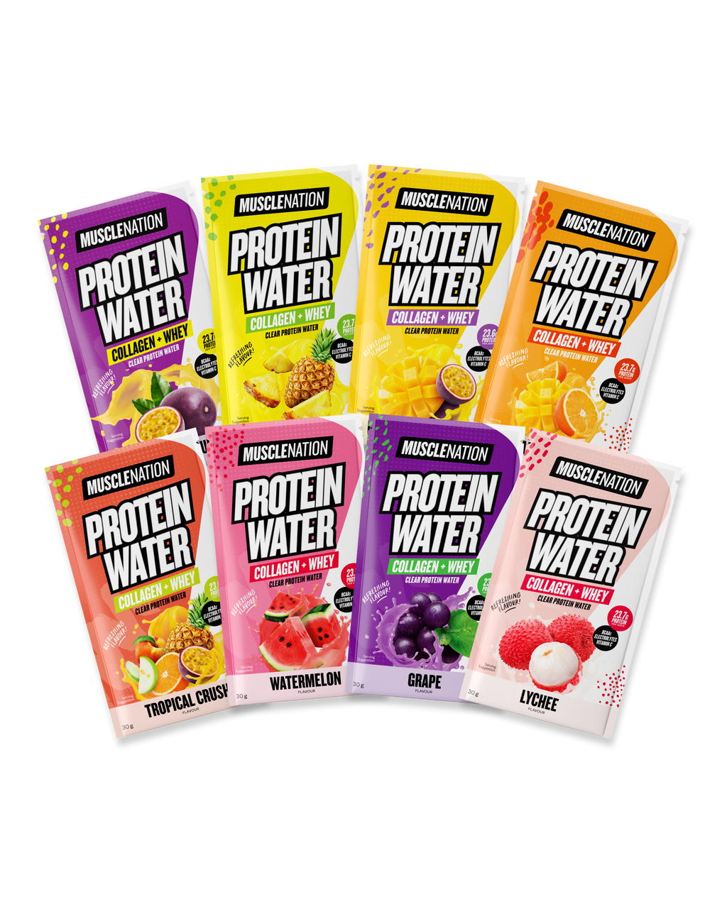PROTEIN WATER - Sample Pack - 8 Flavours – Muscle Nation