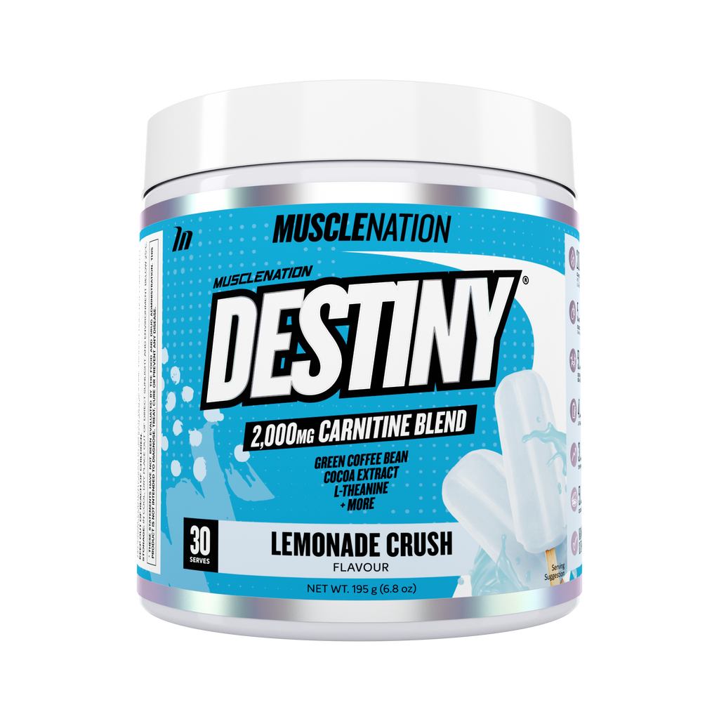 DESTINY Pre Workout Burn - Lemonade Crush - 30 serves - Muscle Nation