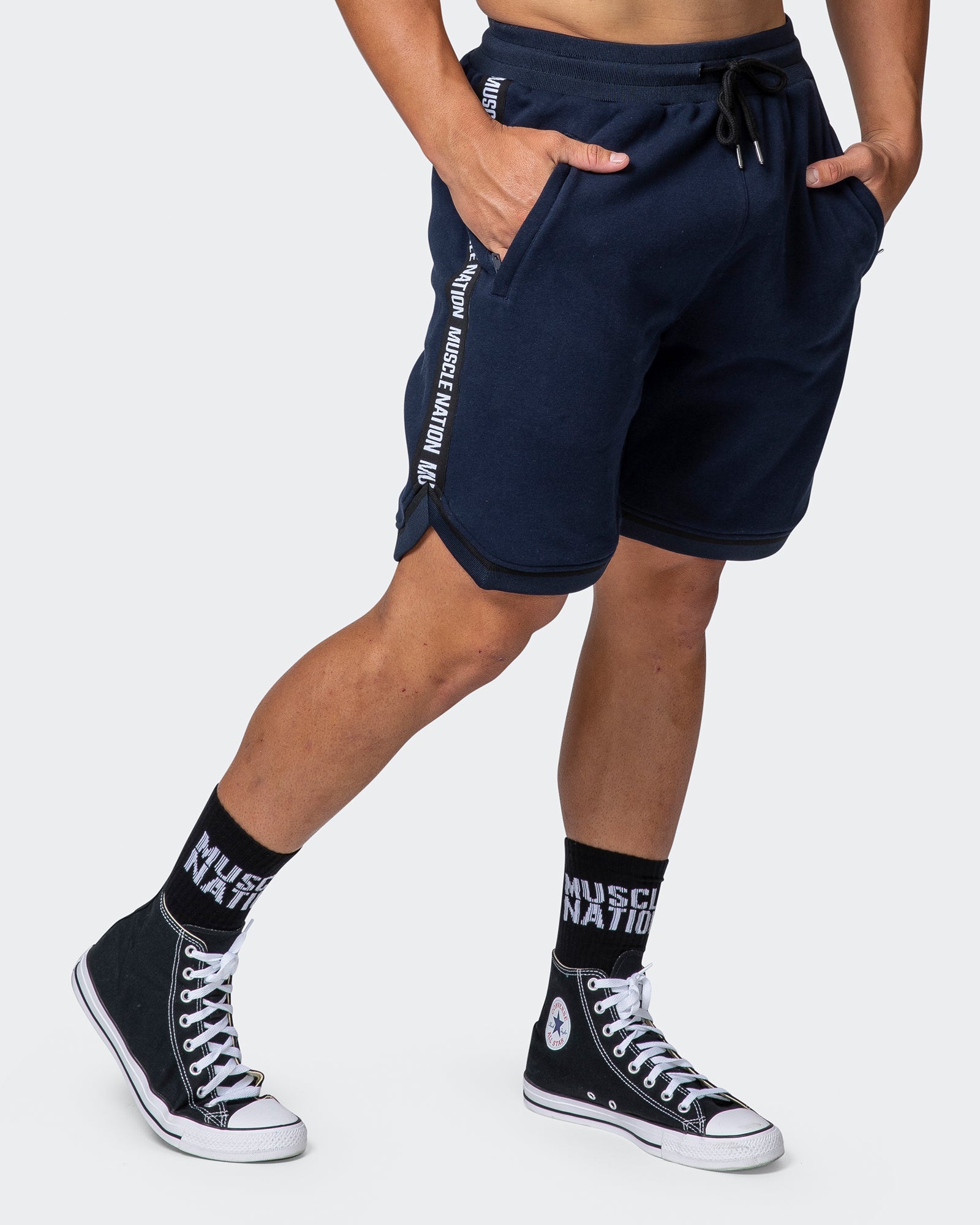 MVP 8" Basketball Shorts - Navy – Muscle Nation